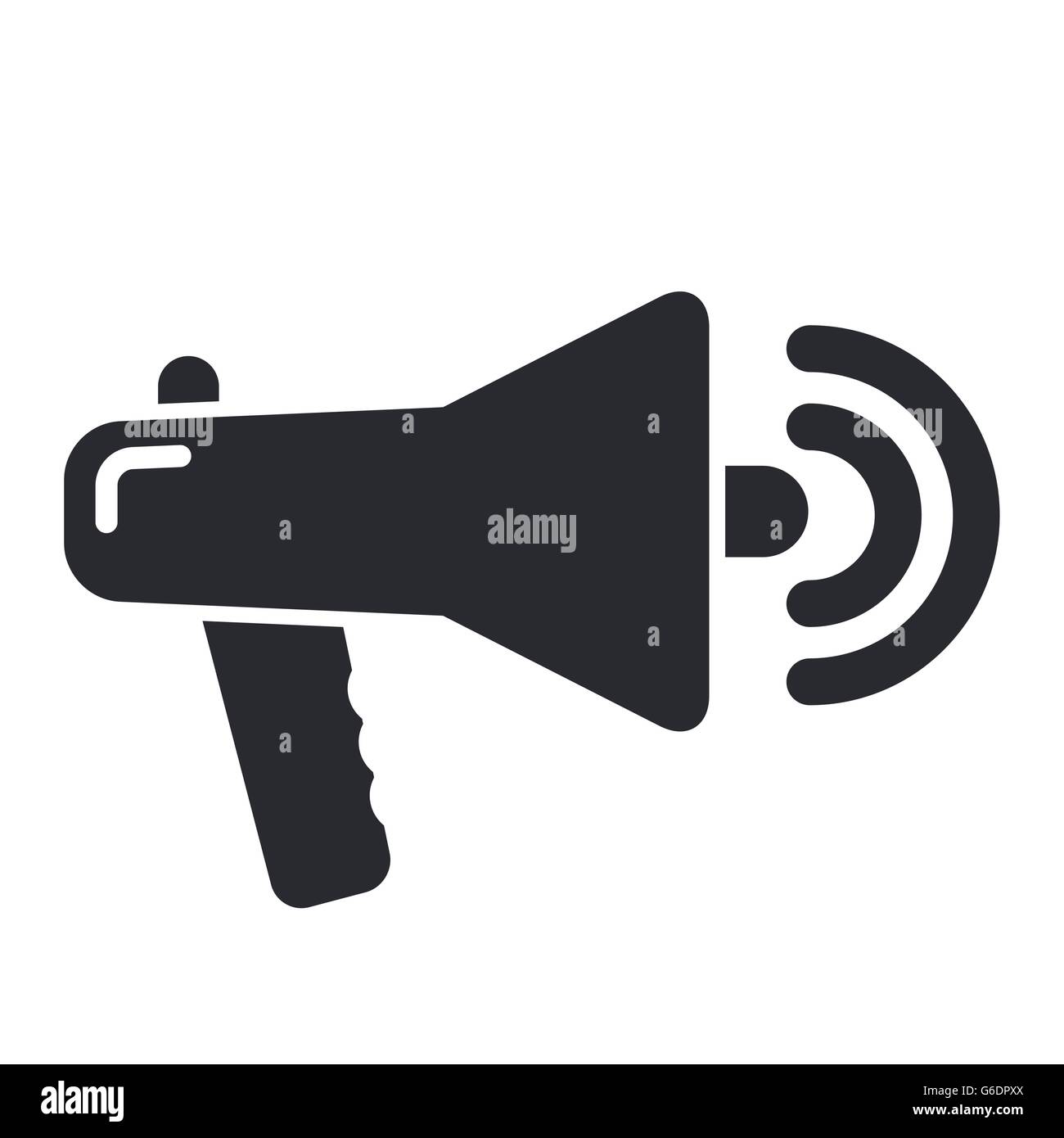Vector illustration of single isolated megaphone icon Stock Vector ...