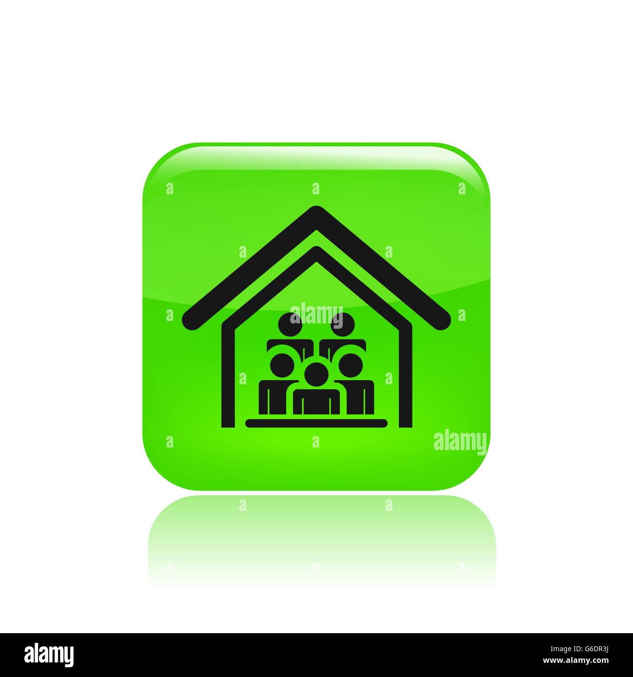 Vector illustration of single isolated crowd icon Stock Vector Image ...