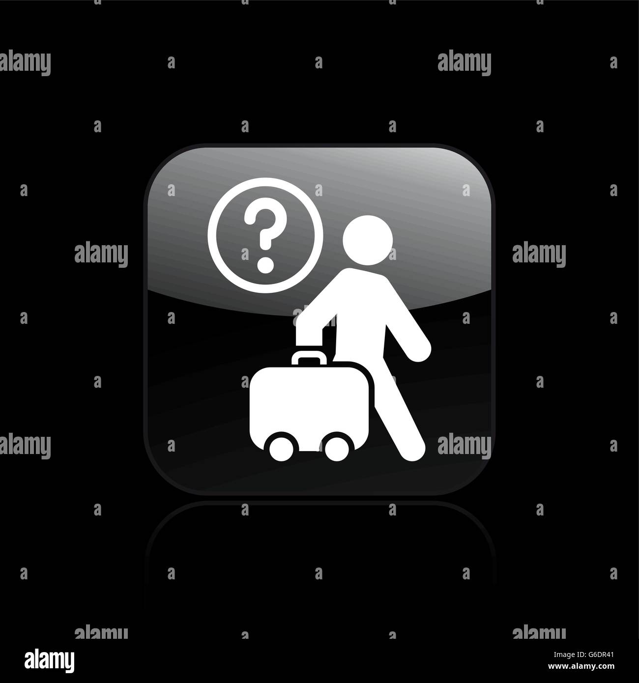 Vector illustration of single isolated traveller icon Stock Vector ...