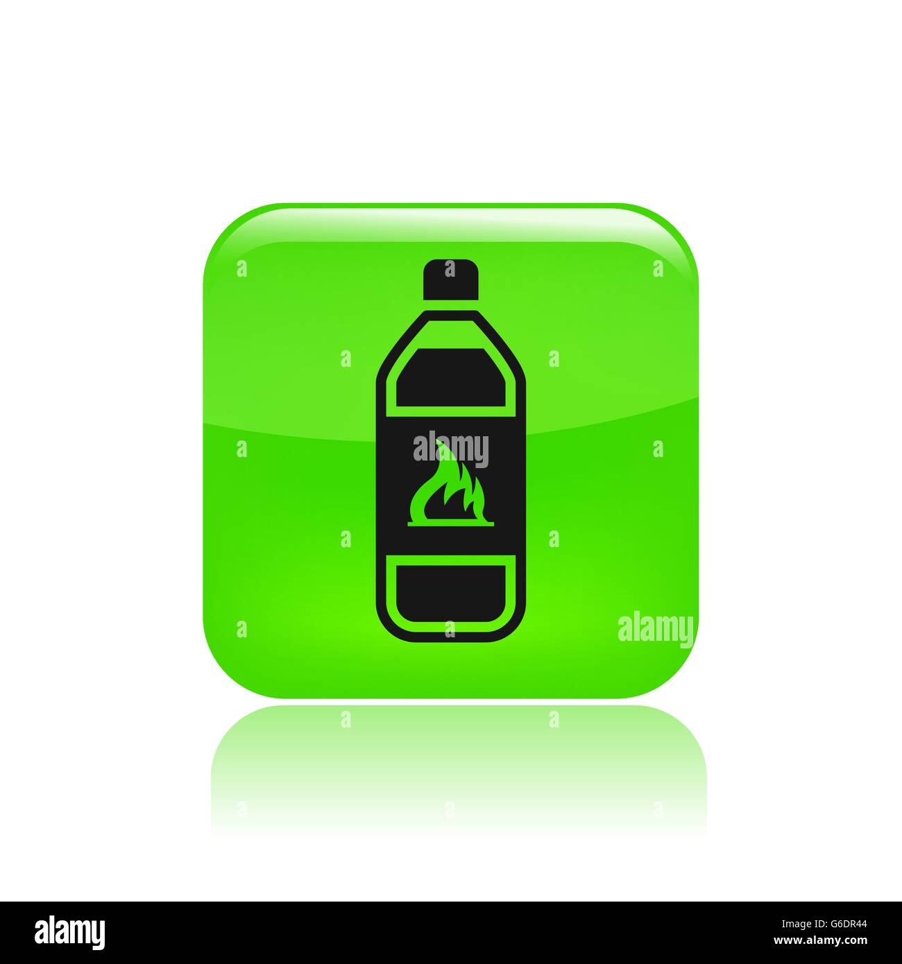 Vector illustration of single isolated bottle icon Stock Vector Image ...
