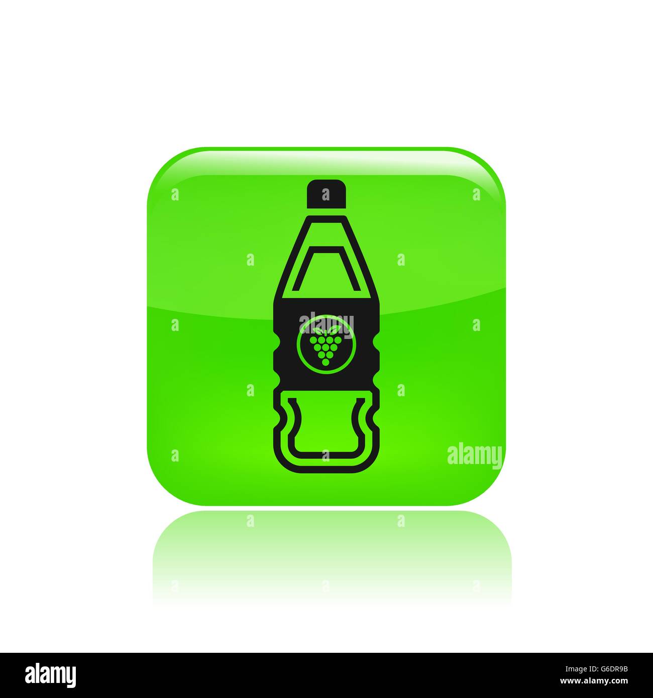 Vector illustration of single isolated bottle icon Stock Vector Image ...