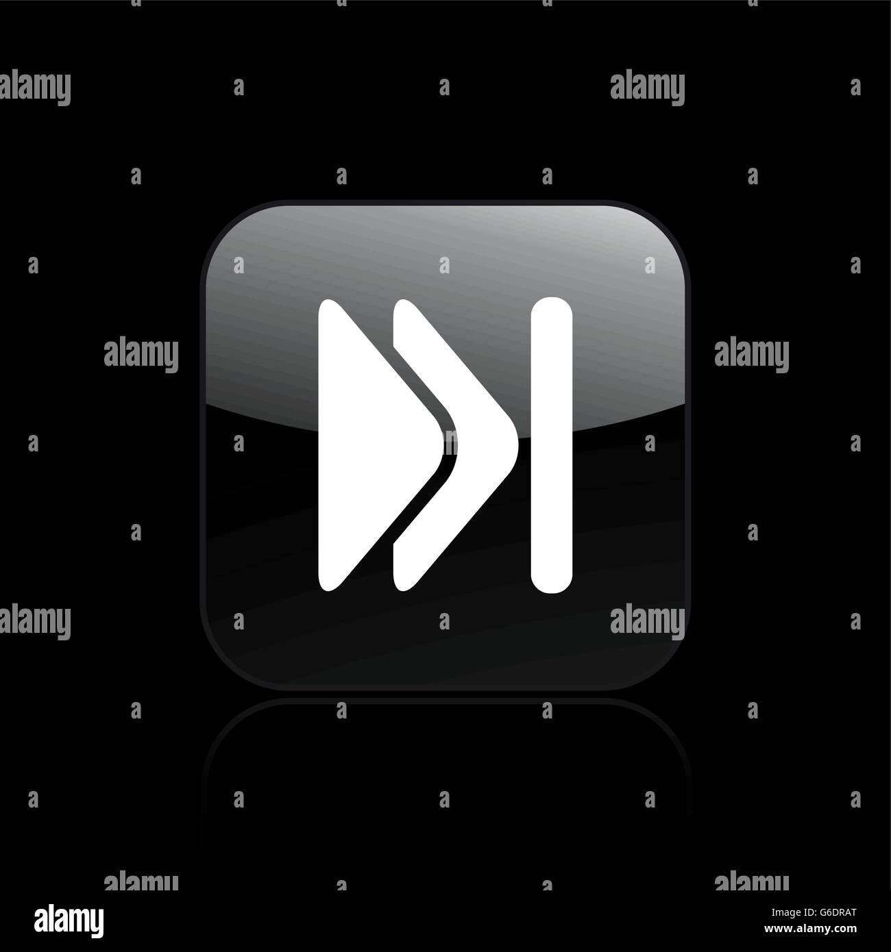 Vector illustration of single isolated skip icon Stock Vector Image ...