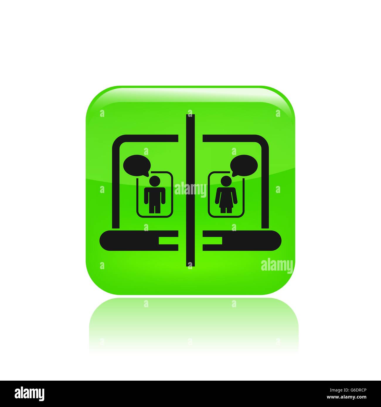 Vector illustration of single isolated chat icon Stock Vector Image ...