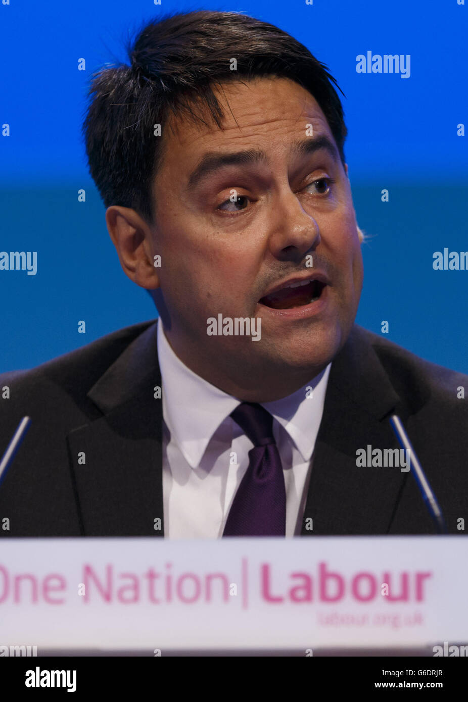 MP Stephen Twigg speaking during the first day of Labour's annual party ...