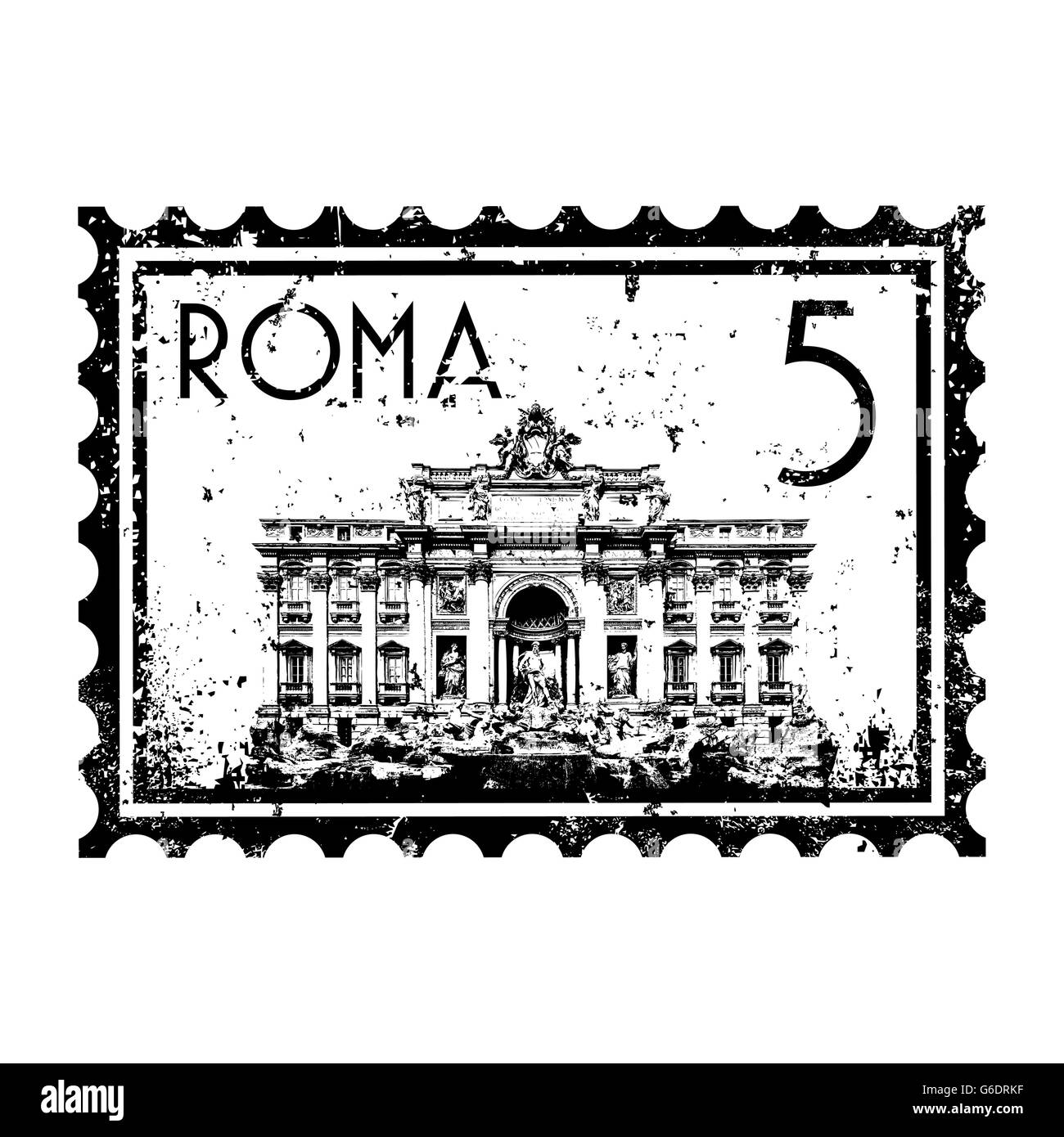 Vector illustration of single isolated Rome icon Stock Vector Image ...