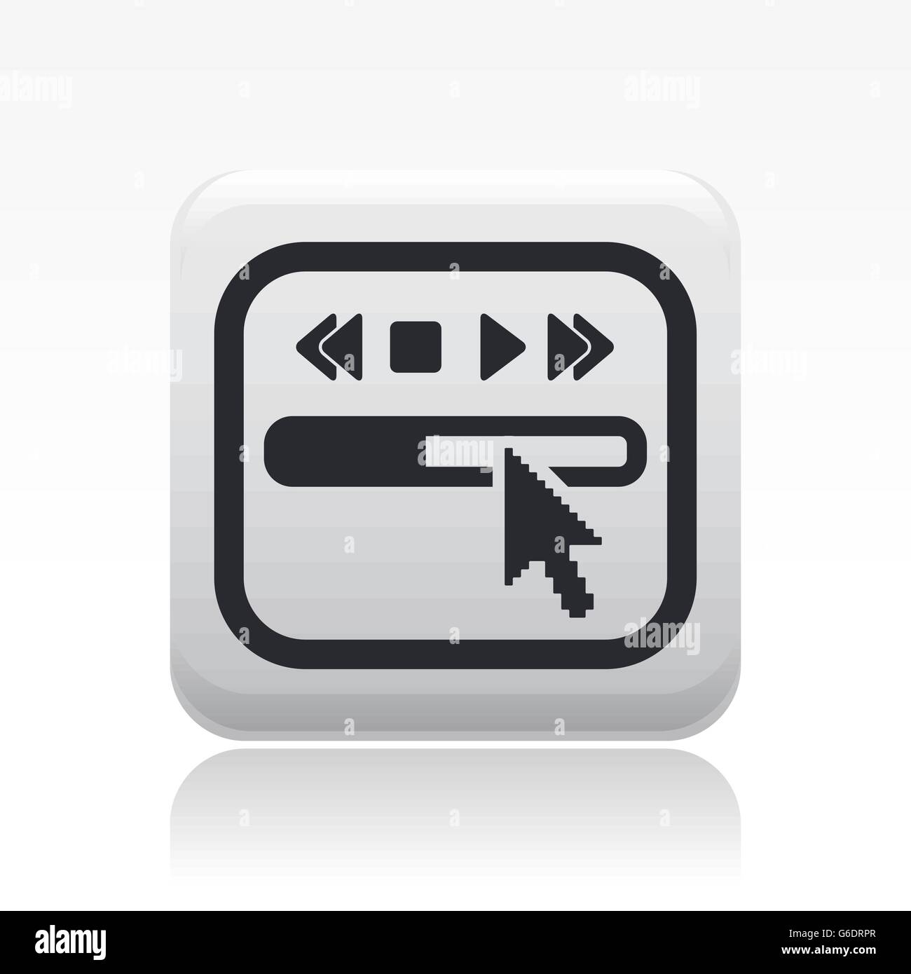 Vector illustration of single isolated player icon Stock Vector Image ...