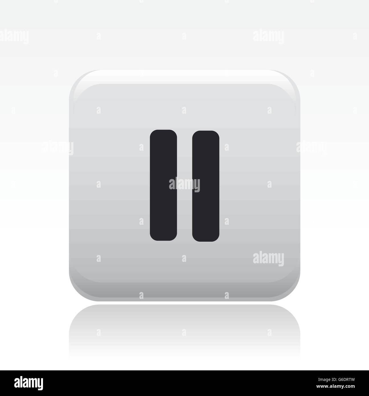 Vector illustration of single isolated pause icon Stock Vector Image ...