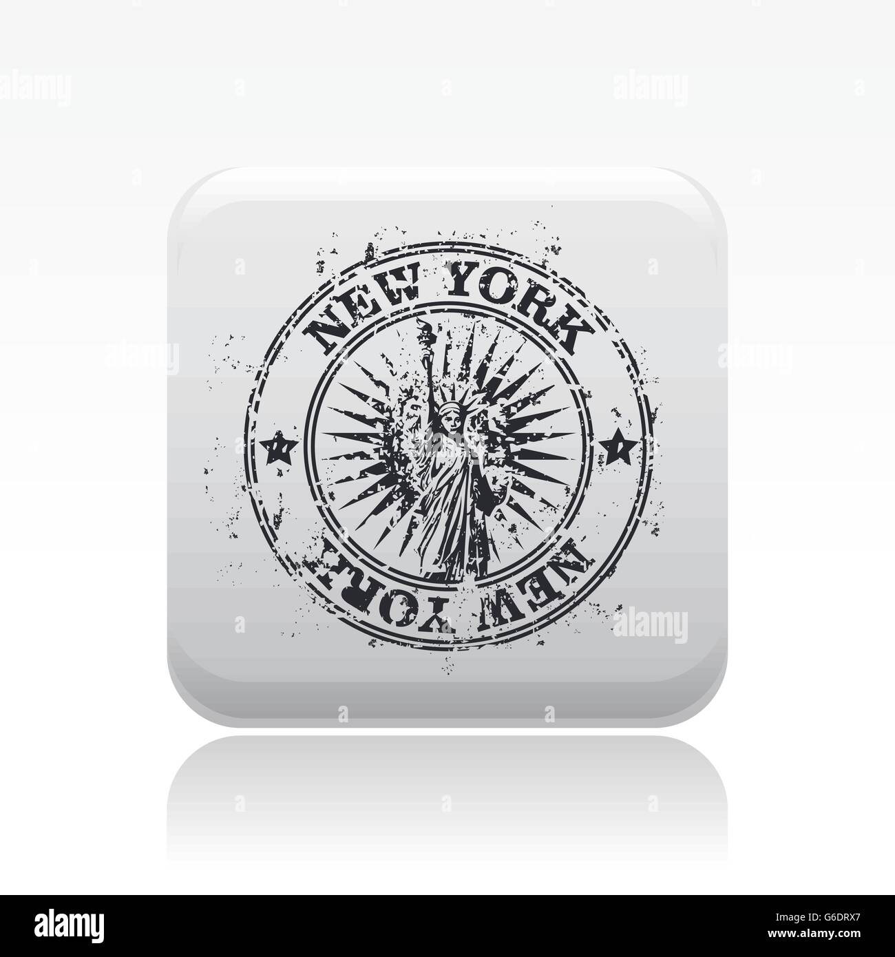 Vector illustration of single isolated New York icon Stock Vector Image ...