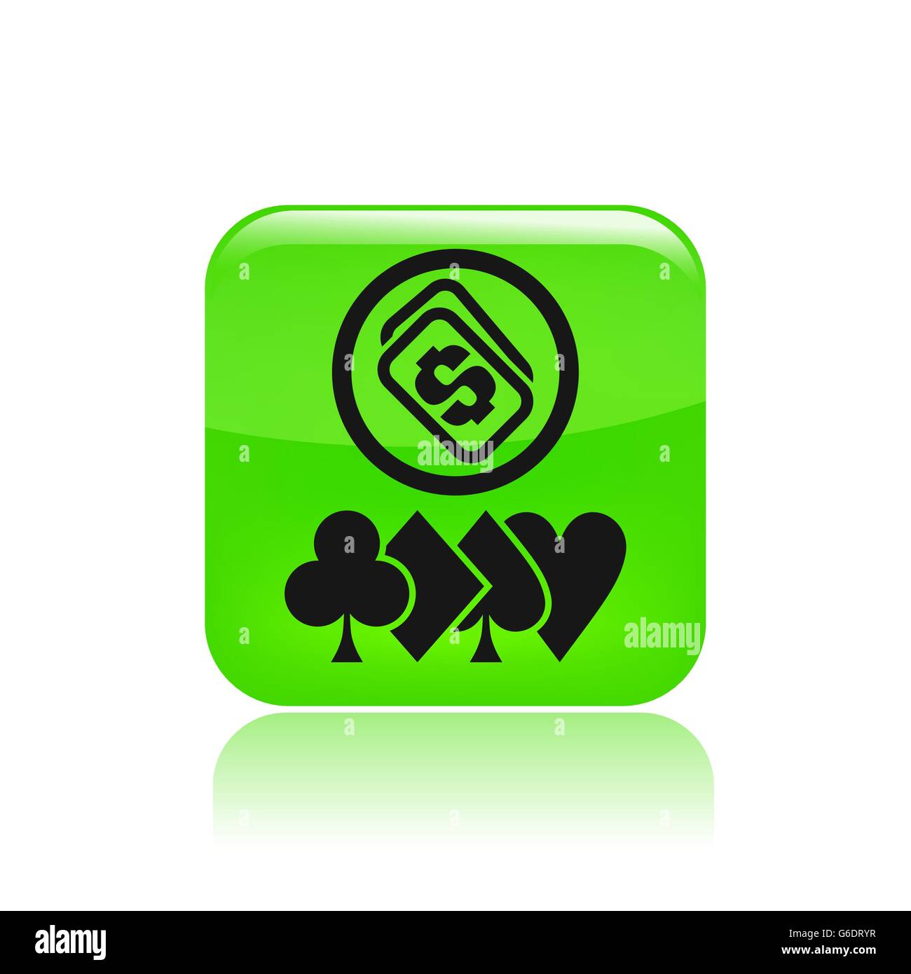 Vector illustration of single isolated poker money icon Stock Vector ...