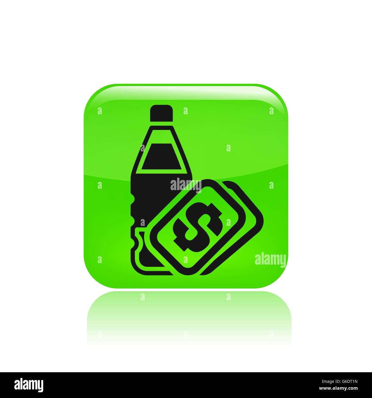 Vector illustration of single isolated drink price icon Stock Vector ...