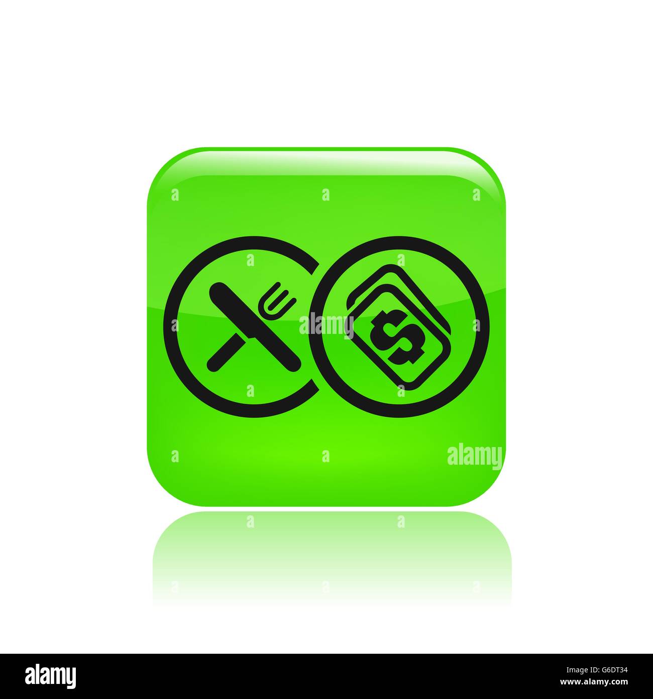 Vector illustration of single isolated food price icon Stock Vector ...