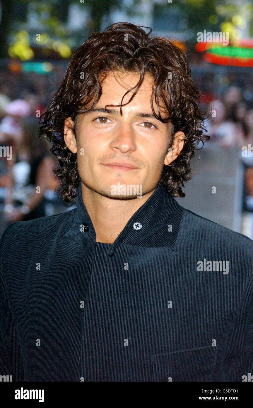 Actor Orlando Bloom arriving at the Odeon Leicester Square, London, for ...