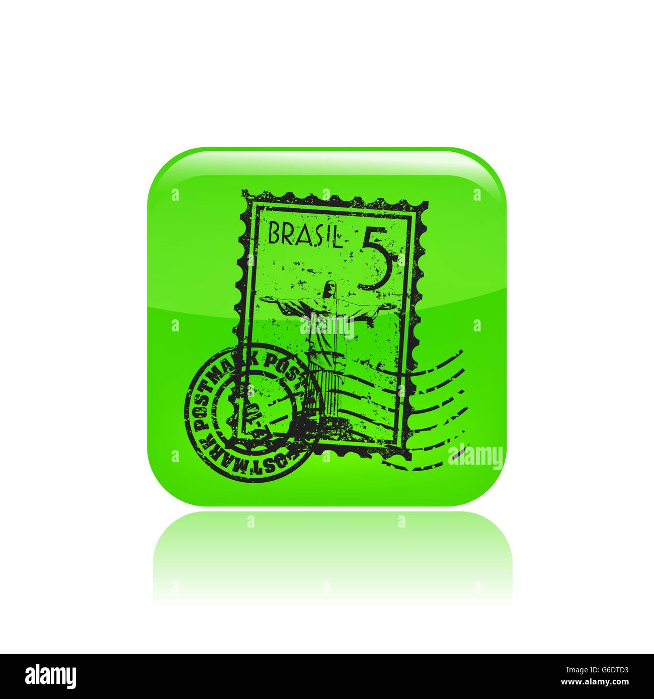 Vector illustration of single isolated Brazil icon Stock Vector Image ...