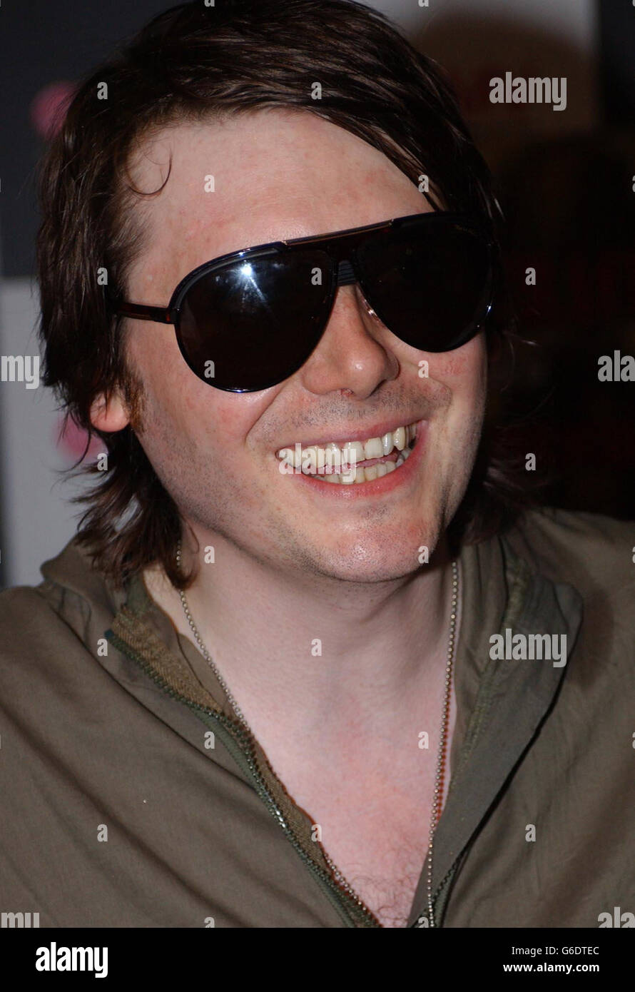 Nicky Wire of the Manic Street Preachers, at HMV Oxford Street, London ...