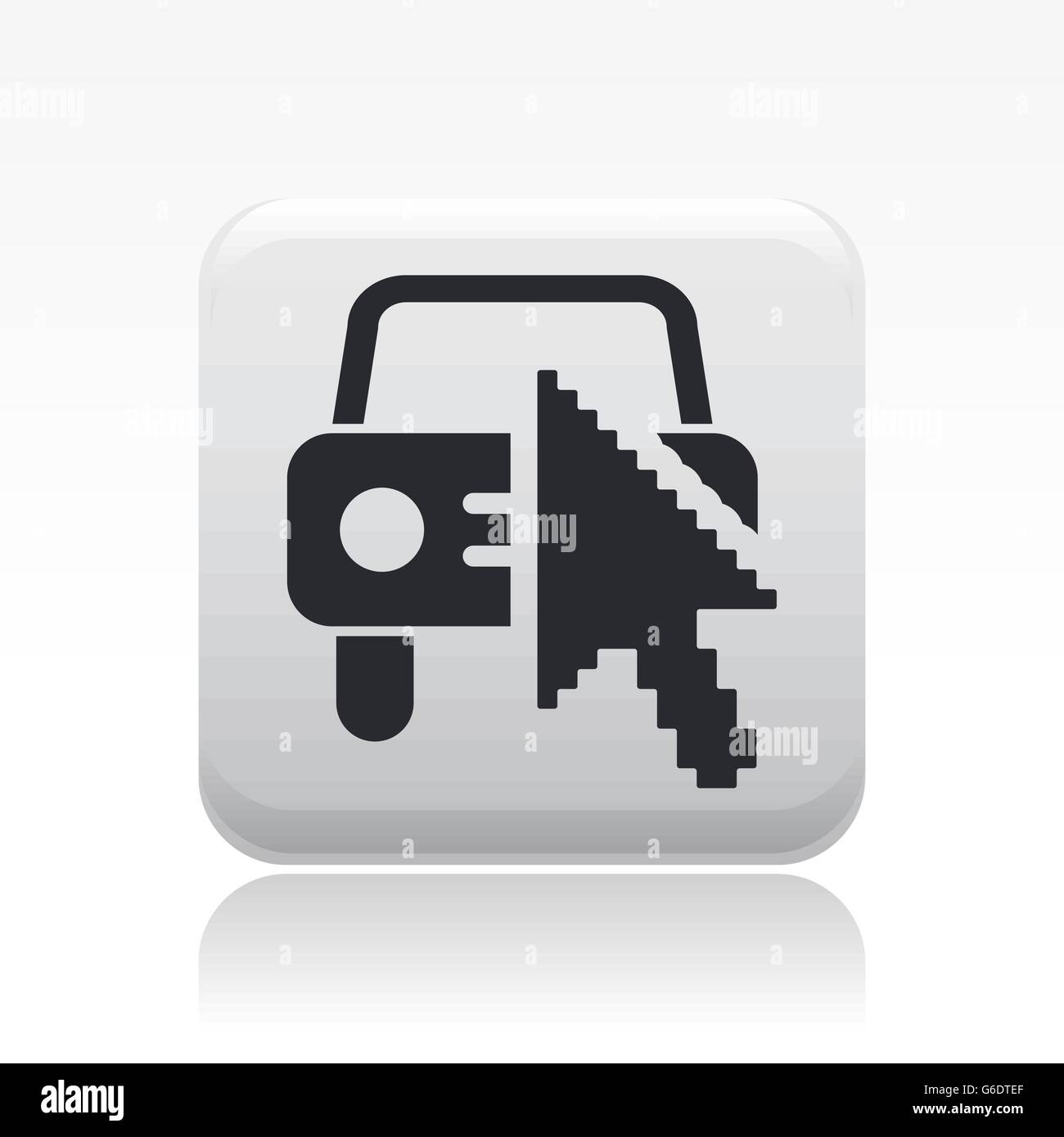 Vector illustration of single isolated web car icon Stock Vector Image ...