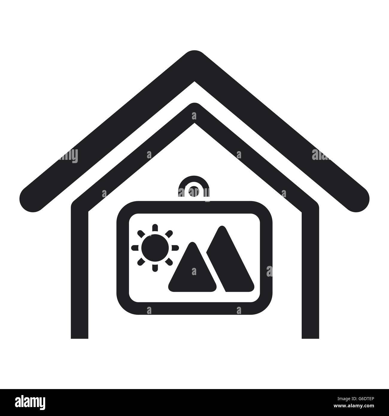Vector illustration of single isolated home decor icon Stock Vector ...