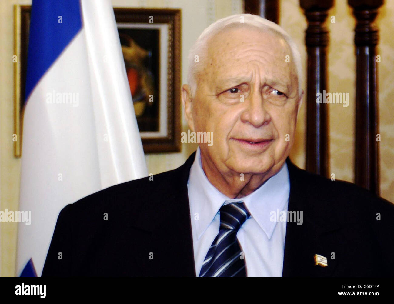 Israeli prime minister Ariel Sharon Stock Photo - Alamy