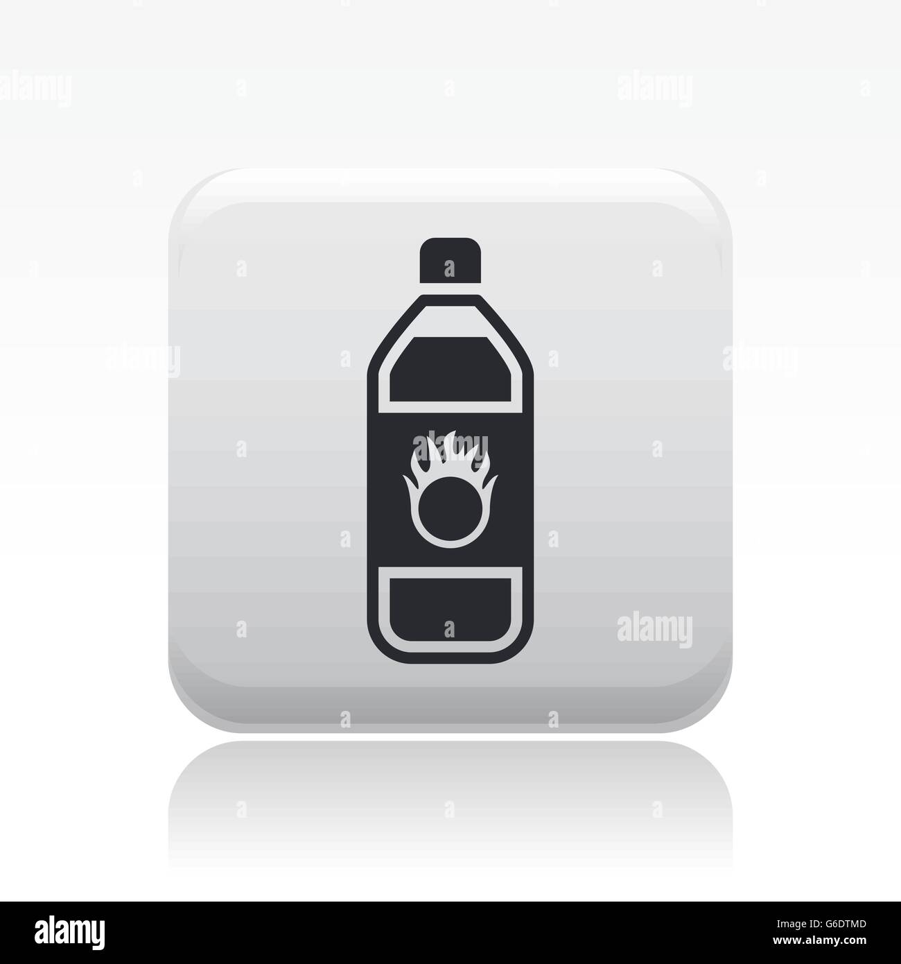 Vector illustration of single isolated danger bottle icon Stock Vector ...