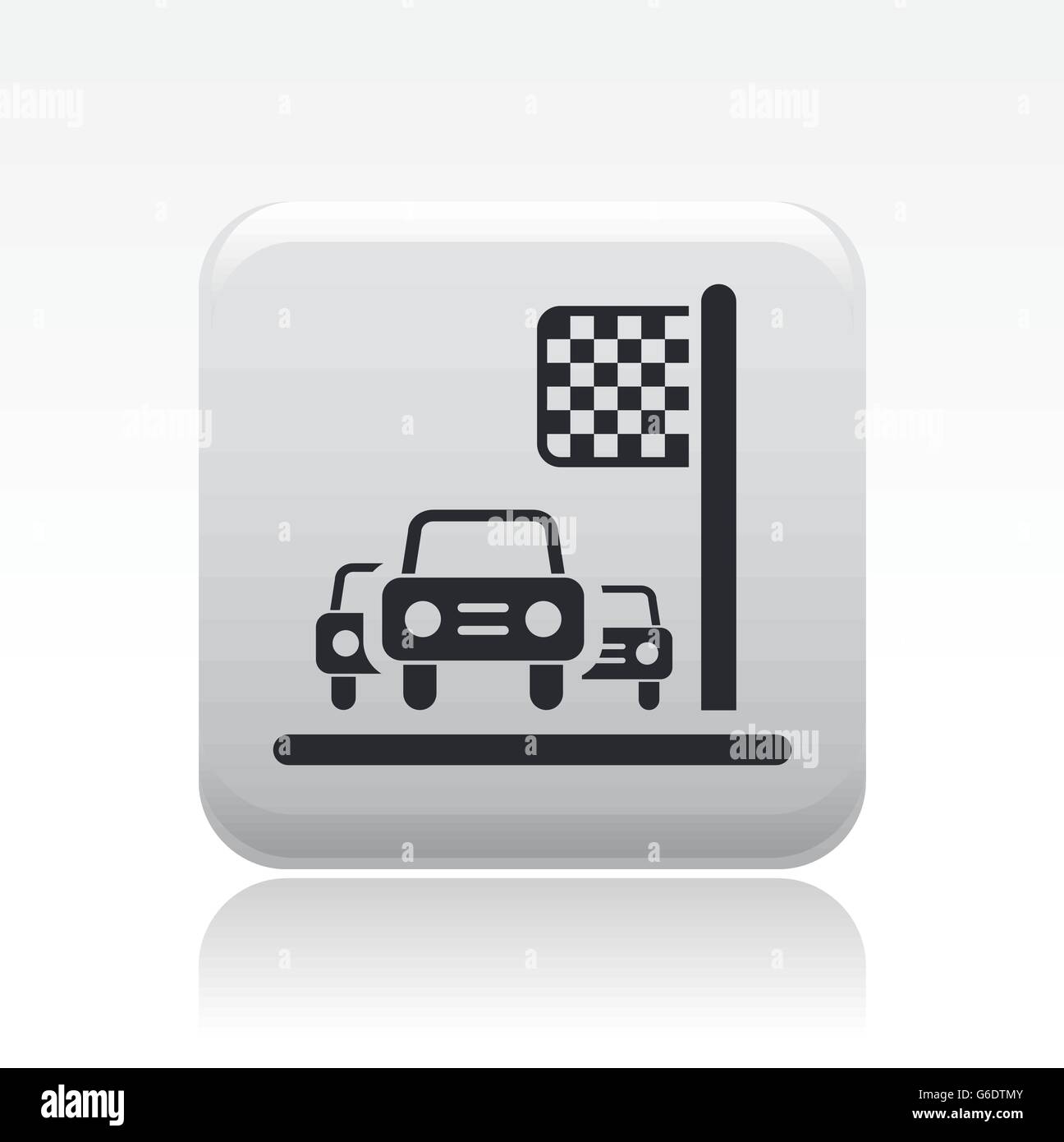 Vector illustration of single isolated race icon Stock Vector Image ...