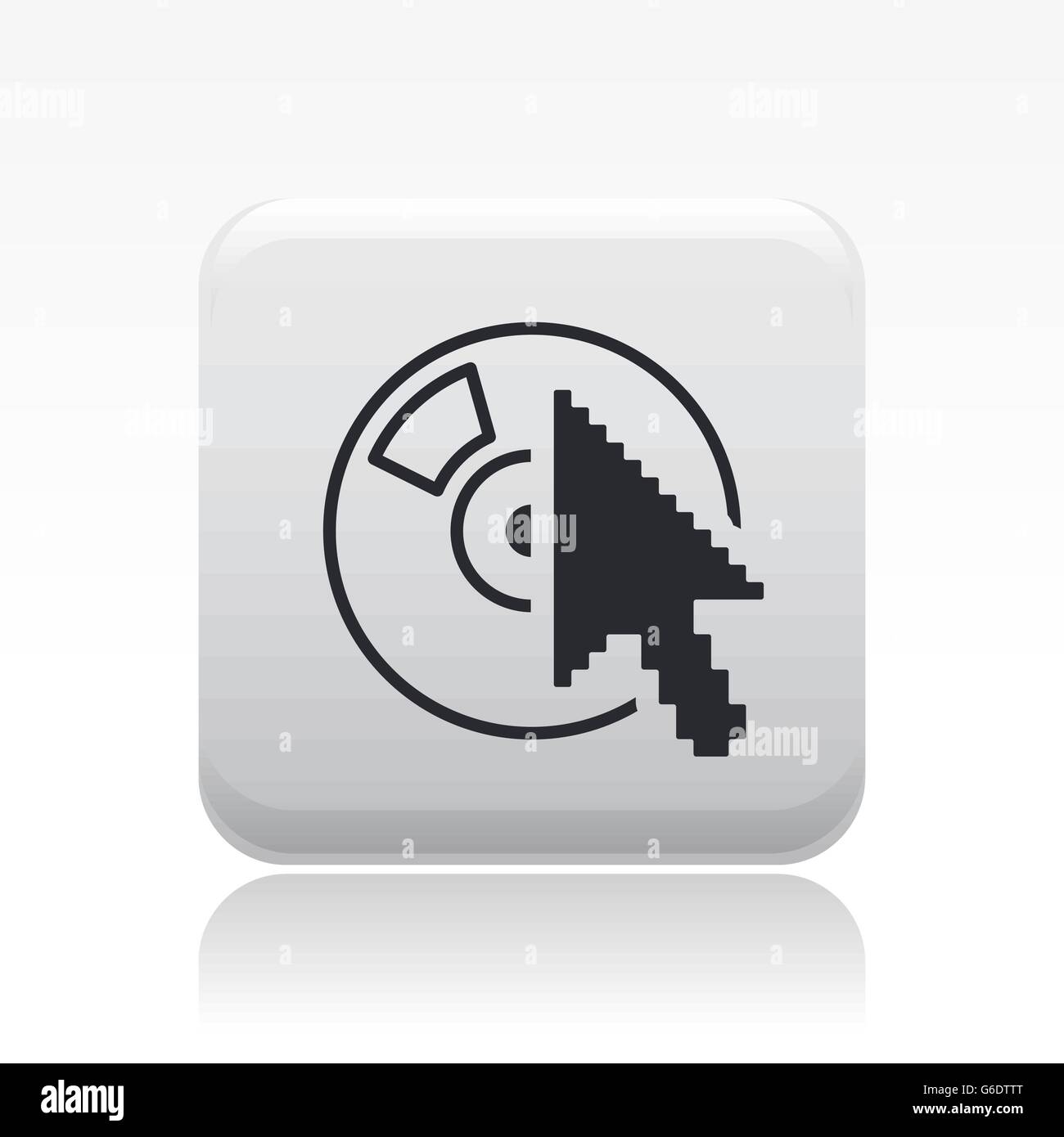 Vector illustration of single isolated cd icon Stock Vector Image & Art ...