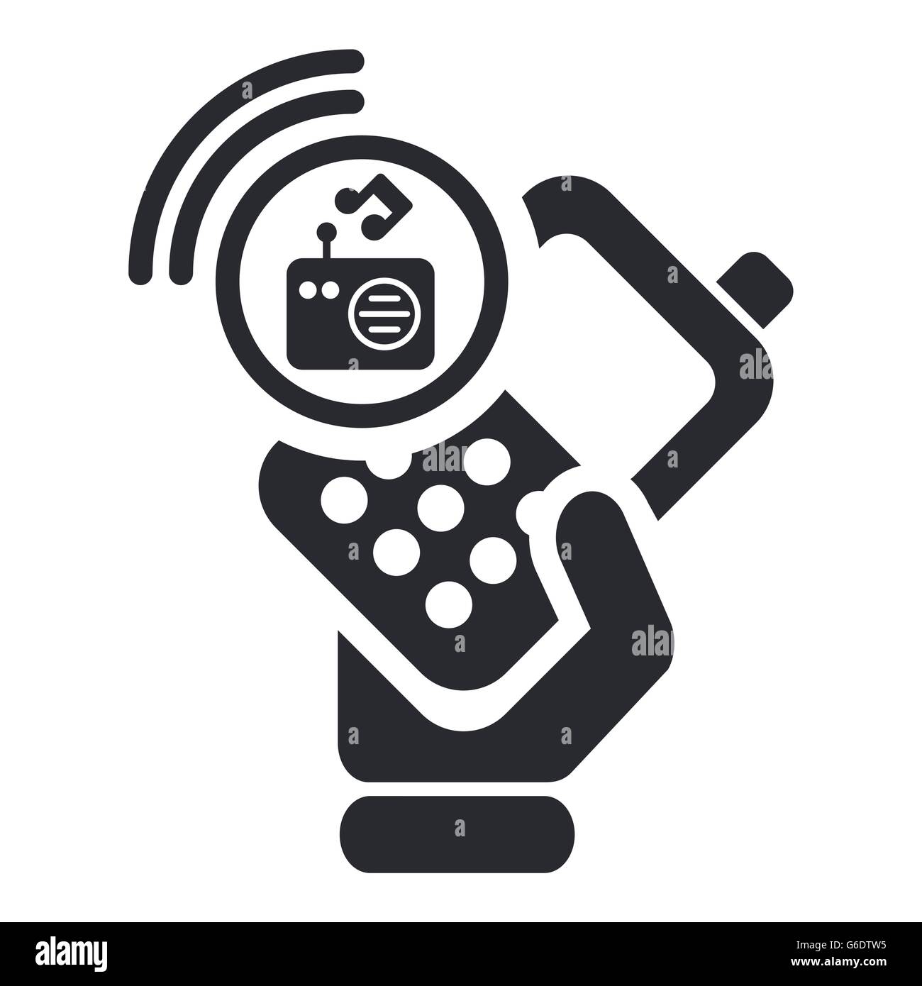 Vector illustration of single isolated phone icon Stock Vector Image ...