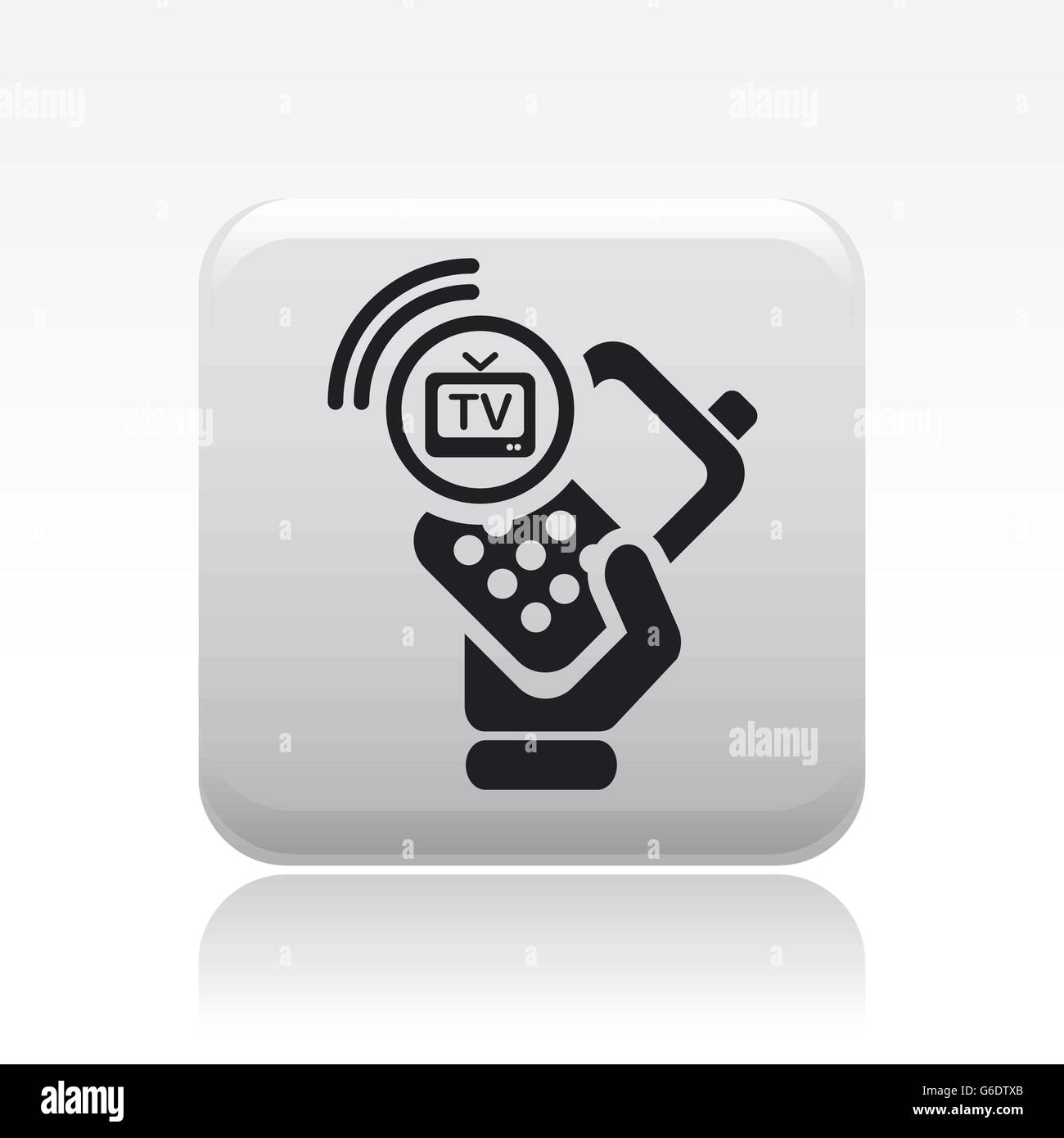 Vector illustration of single isolated tv-phone icon Stock Vector Image ...
