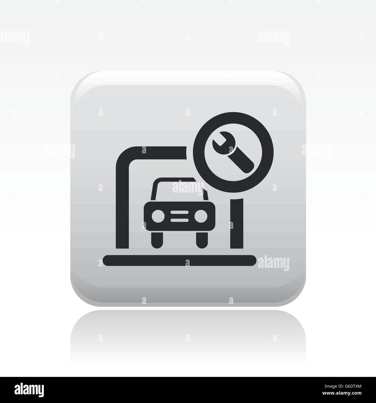 Vector illustration of single isolated garage car icon Stock Vector ...