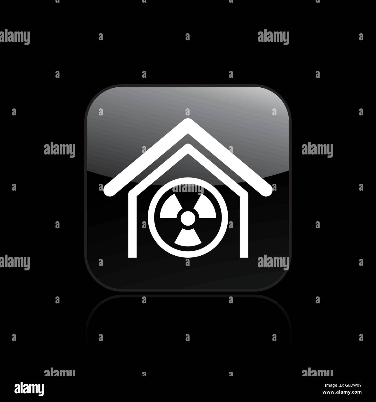 Vector illustration of single isolated radioactive icon Stock Vector ...
