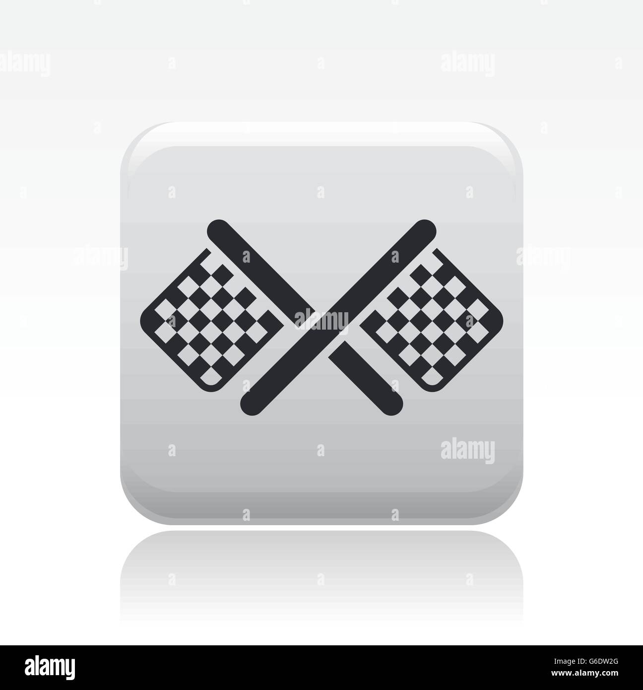 Vector illustration of single isolated race flag icon Stock Vector ...