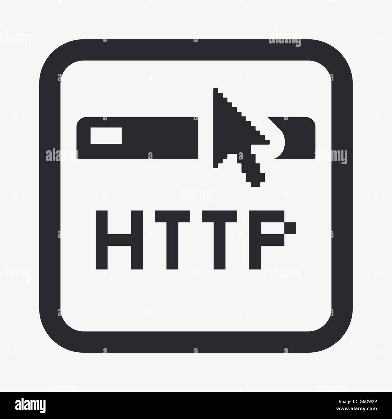 Vector illustration of single isolated browser web icon Stock Vector ...