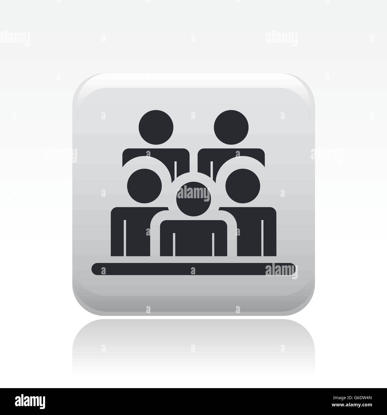 Vector illustration of single isolated group icon Stock Vector Image ...