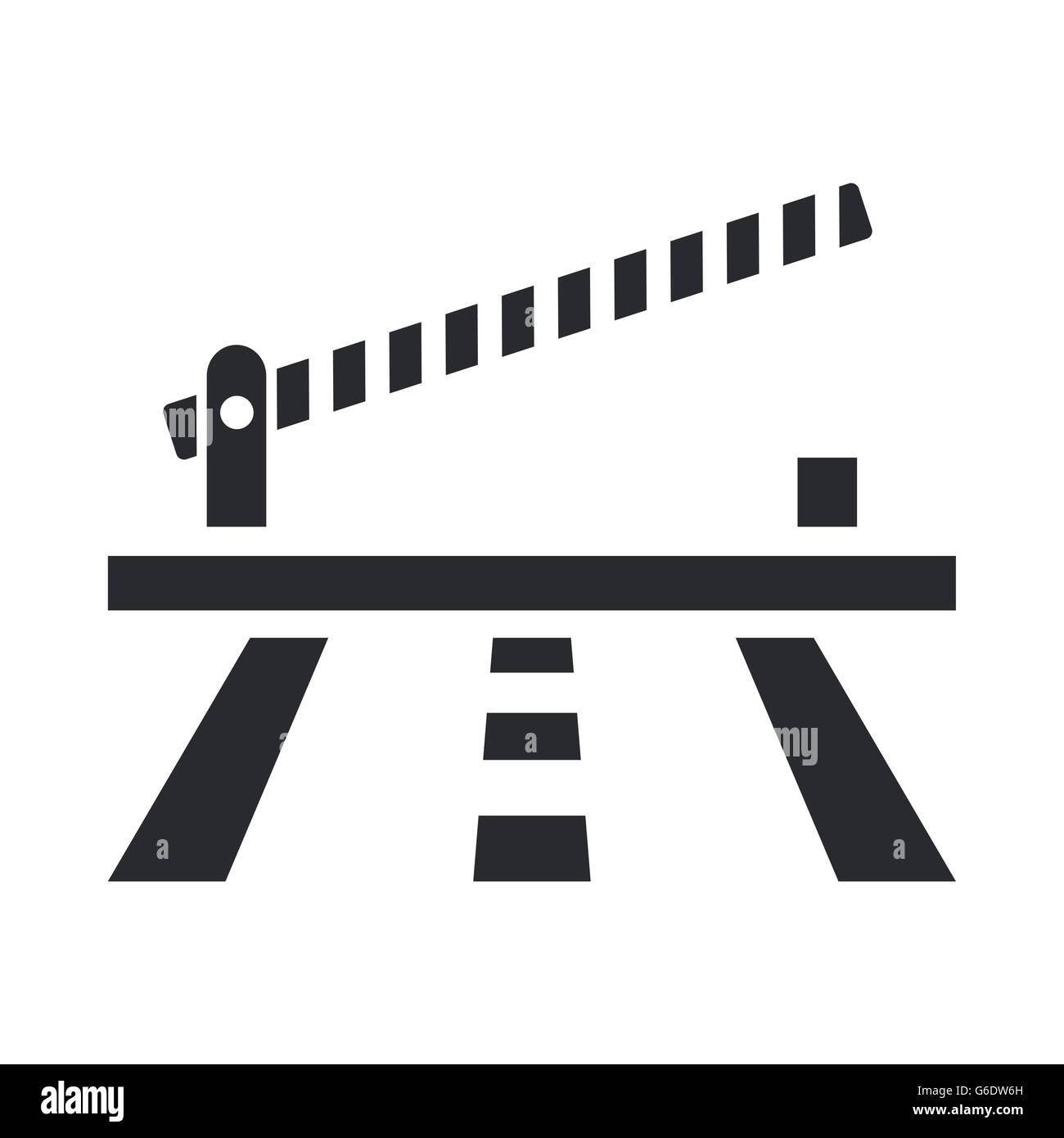 Vector illustration of single isolated barrier icon Stock Vector Image ...