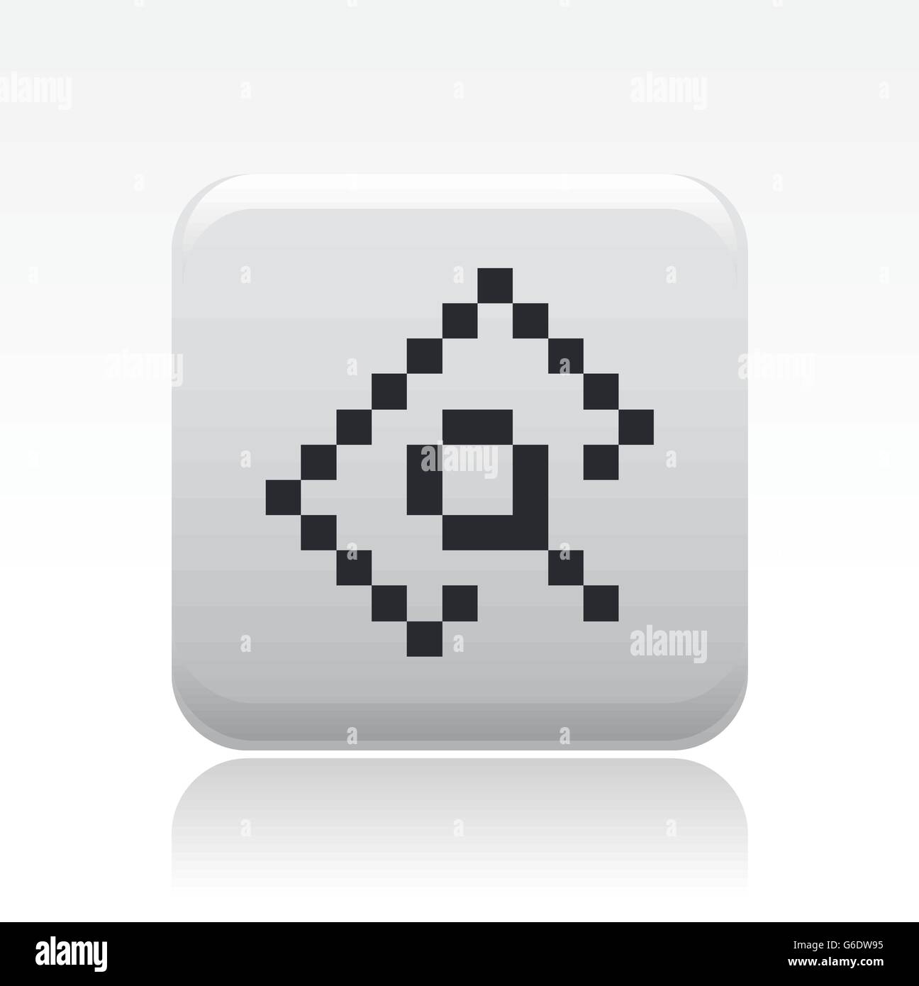 Vector illustration of single isolated pixel icon Stock Vector Image ...