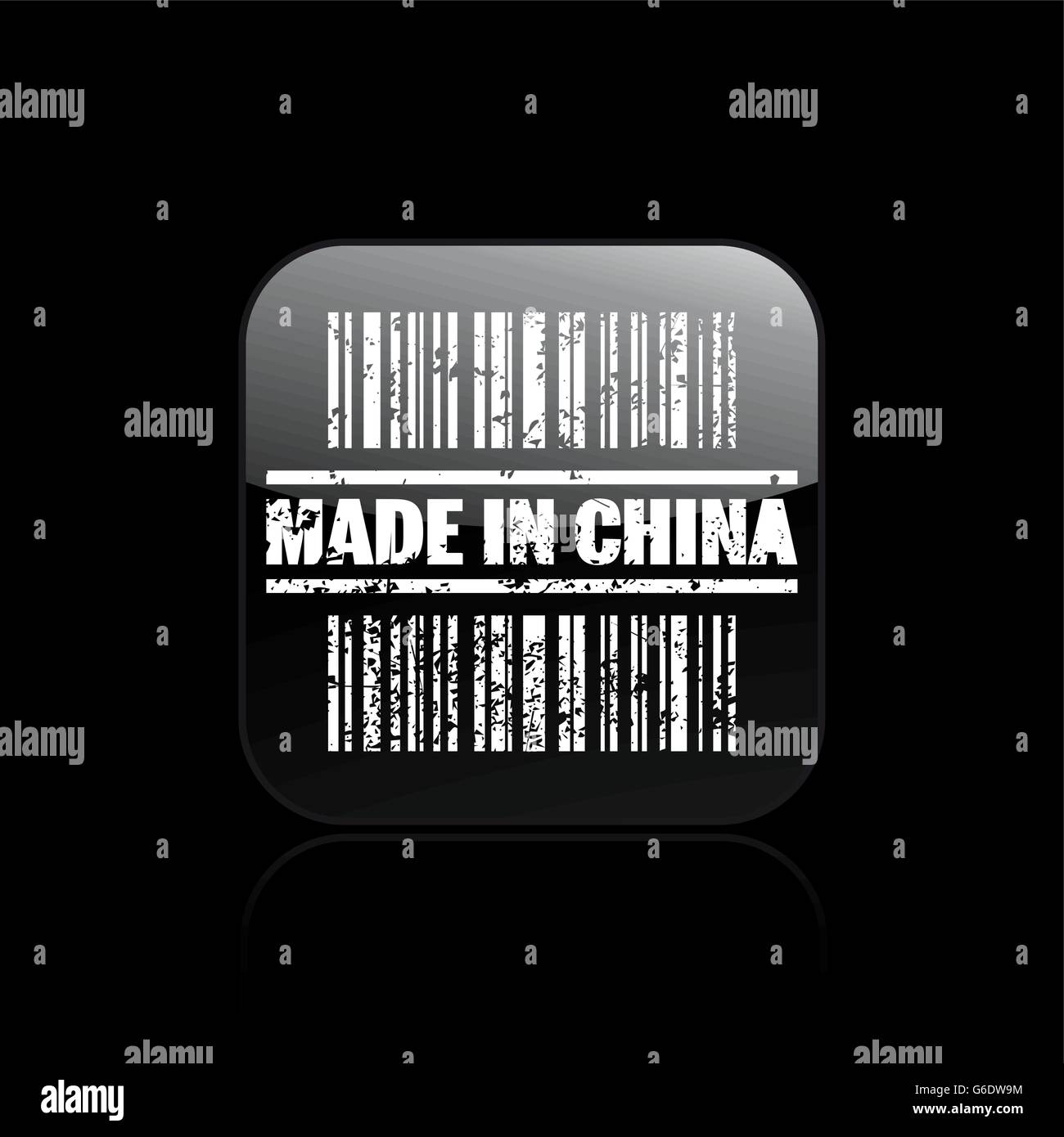 Vector illustration of single isolated made in China icon Stock Vector ...