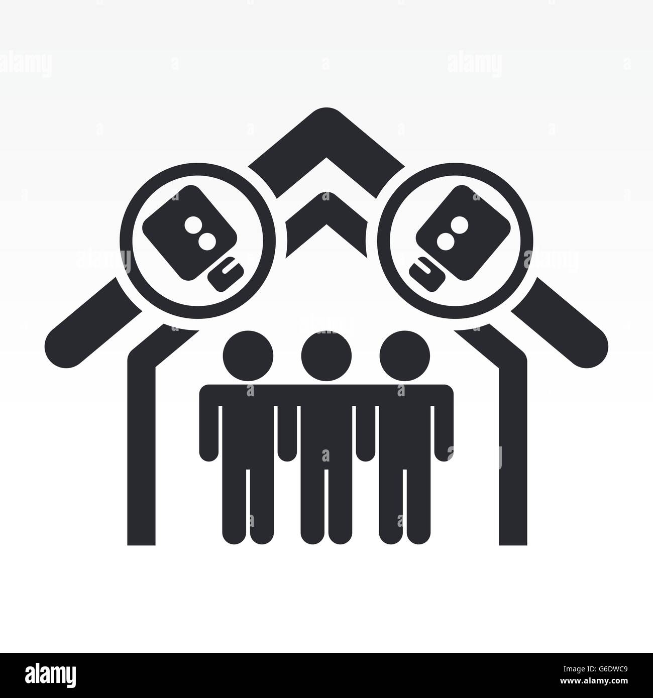 Vector illustration of single isolated reality tv icon Stock Vector ...