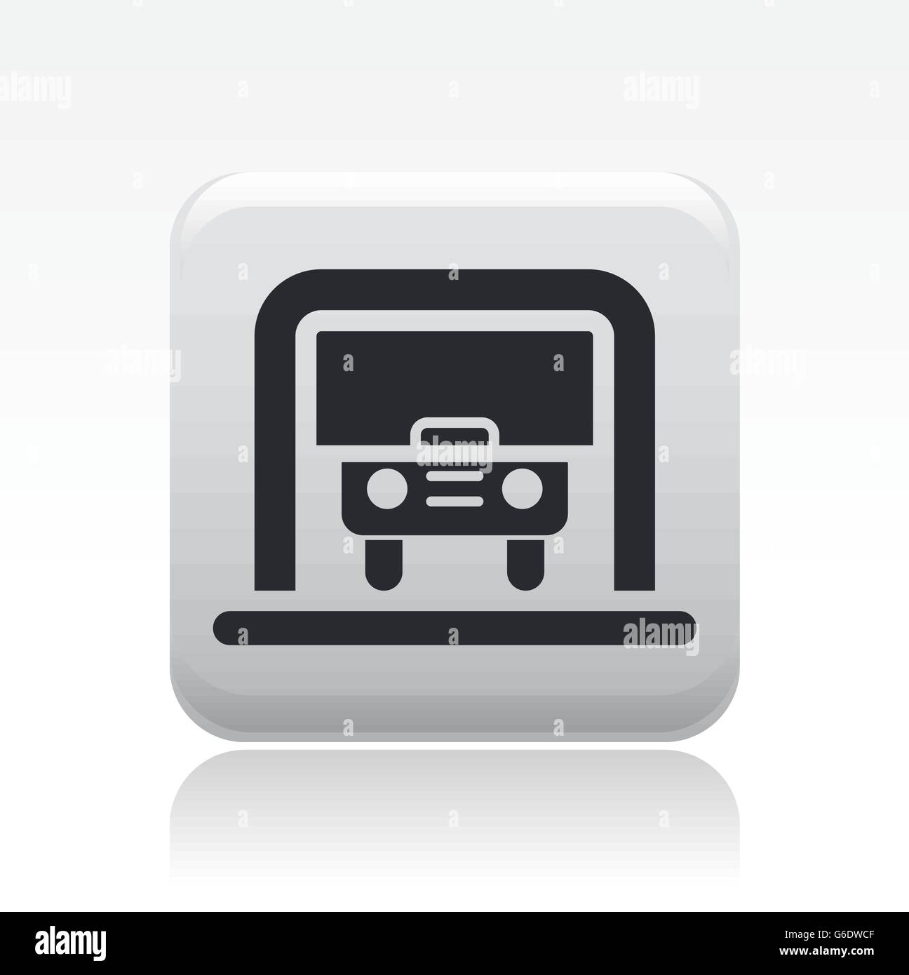 Vector illustration of single isolated garage icon Stock Vector Image ...
