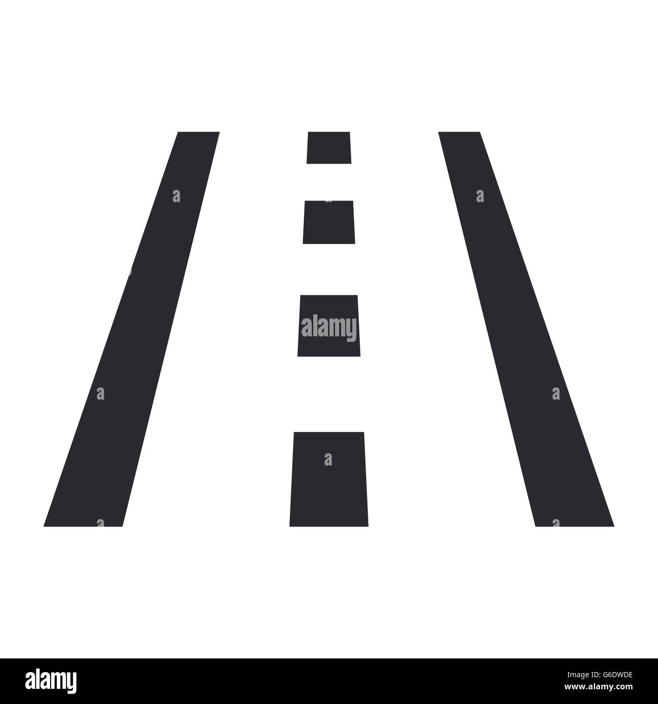 Vector illustration of single isolated road icon Stock Vector Image ...