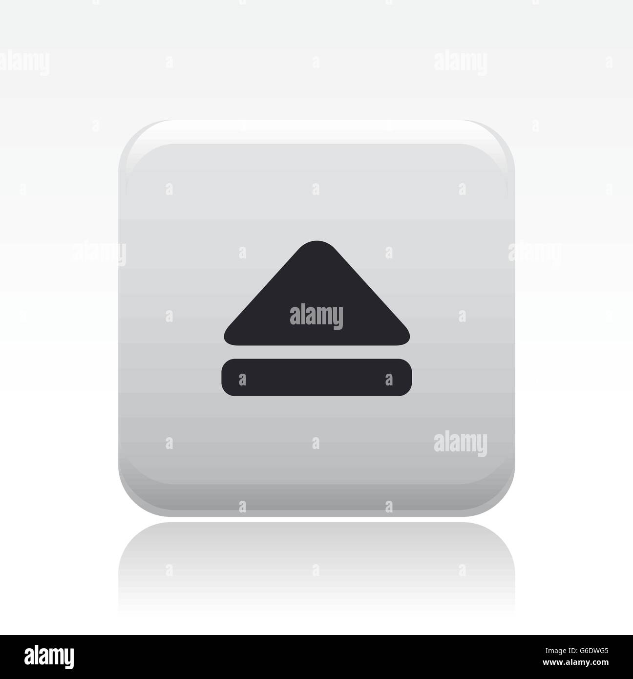 Vector illustration of single isolated eject icon Stock Vector Image ...