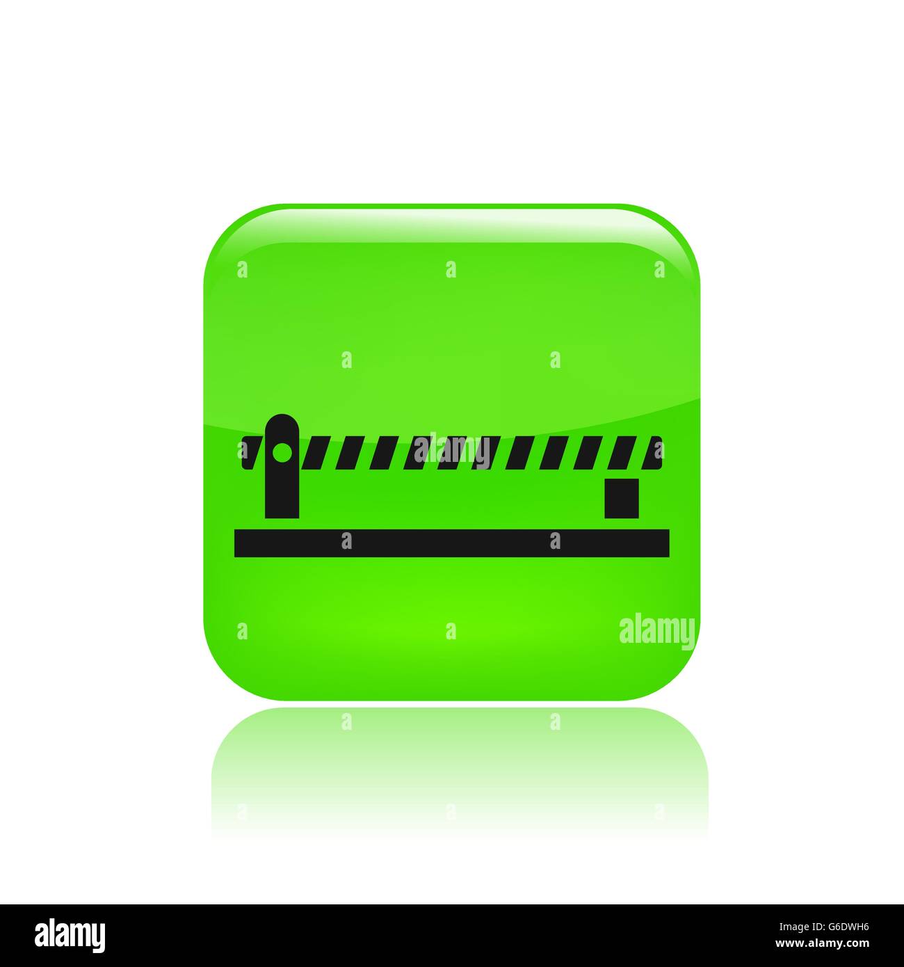 Vector illustration of single isolated barrier icon Stock Vector Image ...