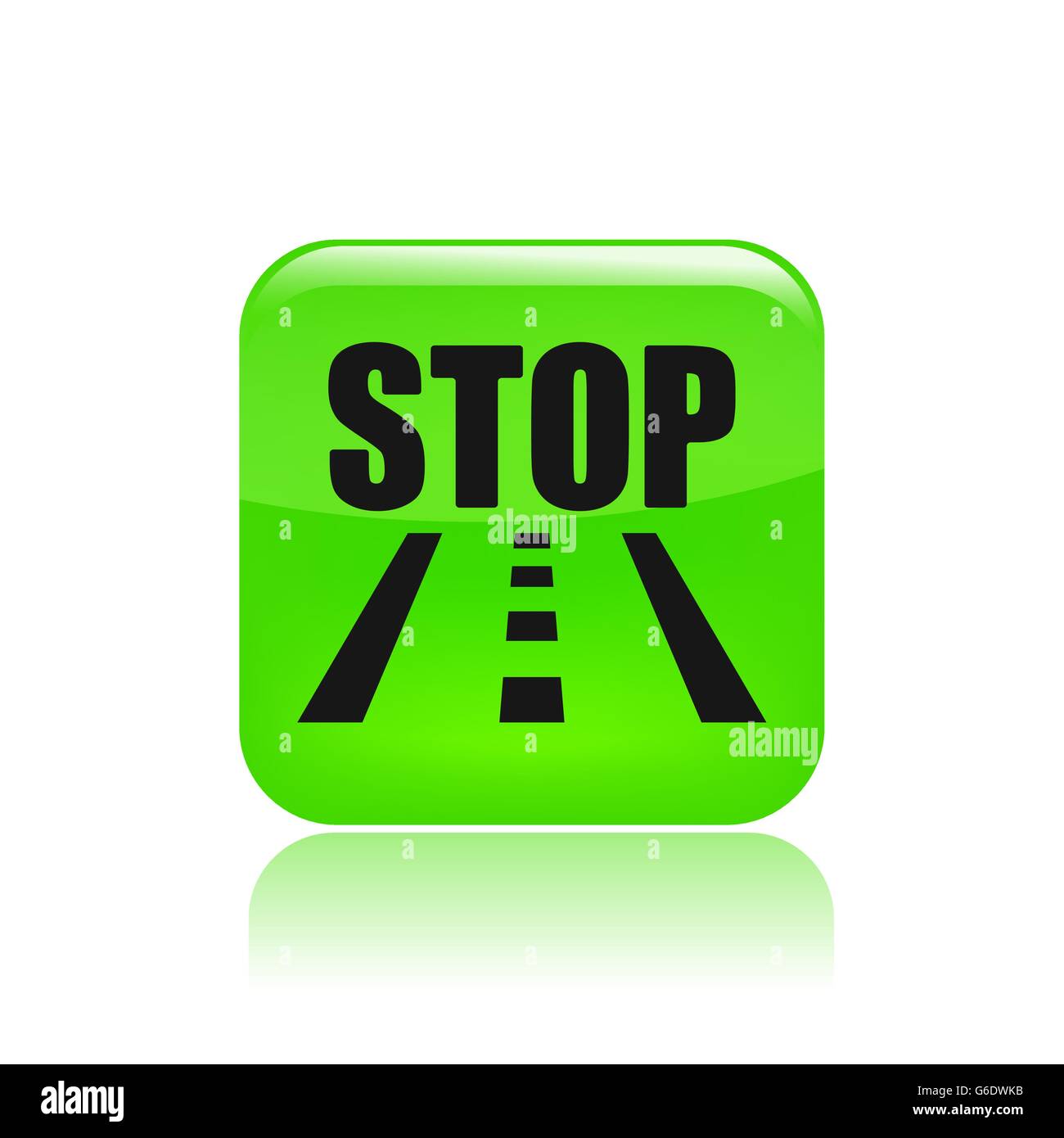 Vector illustration of single isolated stop icon Stock Vector Image ...