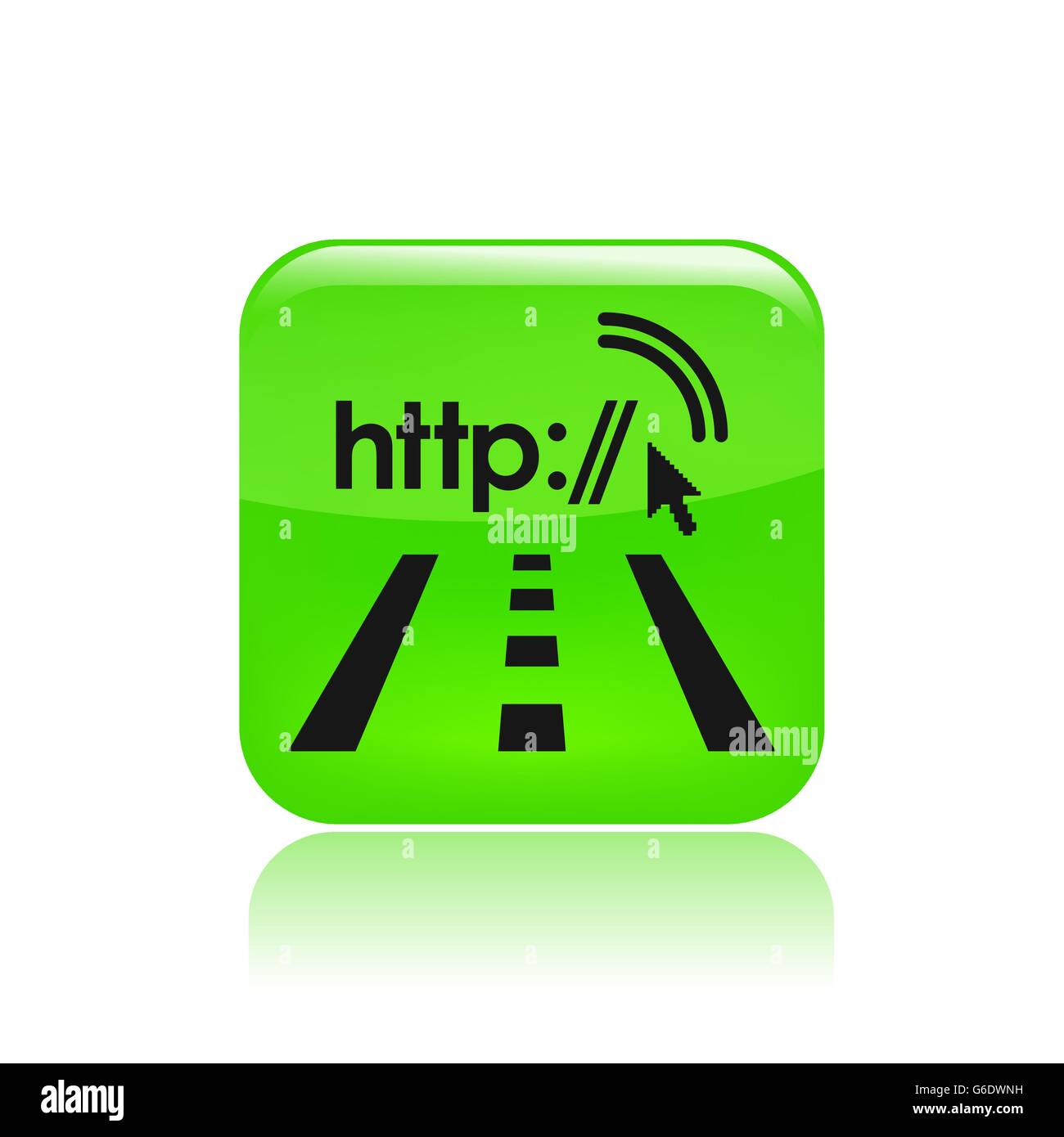 Vector illustration of single isolated road icon Stock Vector Image ...