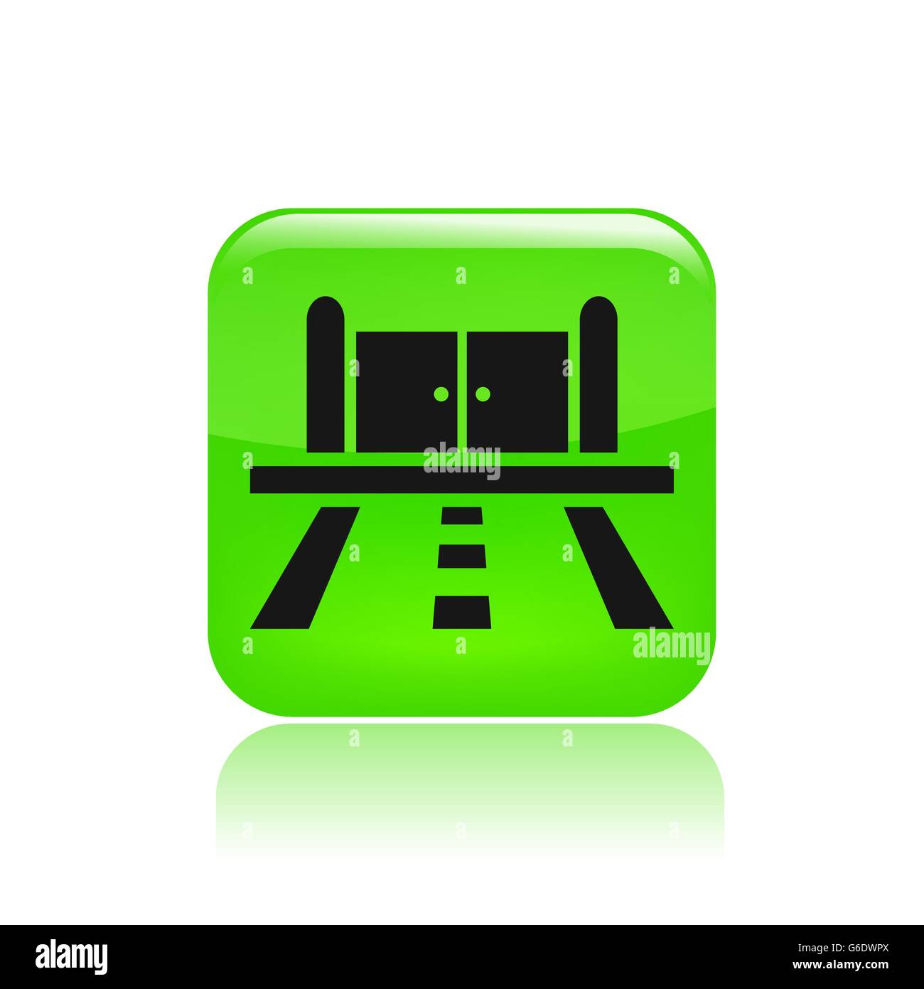 Vector illustration of single isolated road icon Stock Vector Image ...
