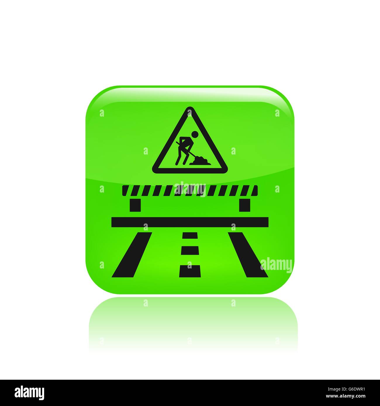 Vector illustration of single isolated road icon Stock Vector Image ...