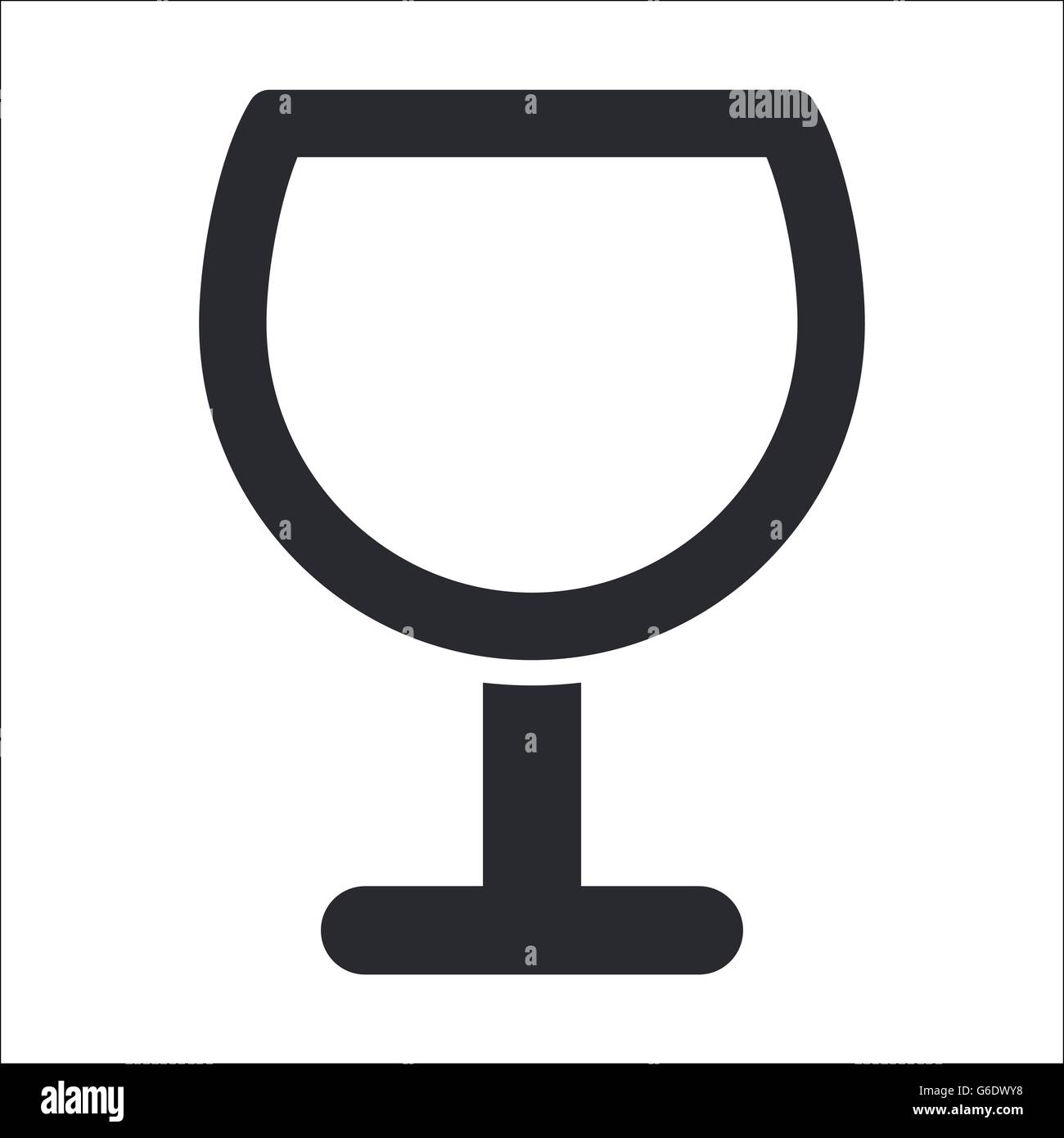 Vector illustration of single isolated glass icon Stock Vector Image ...