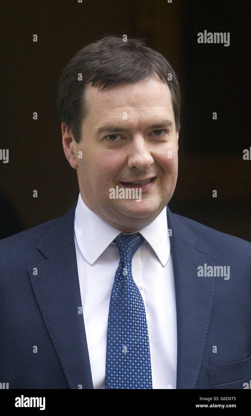 George Osborne at Downing Street Stock Photo - Alamy
