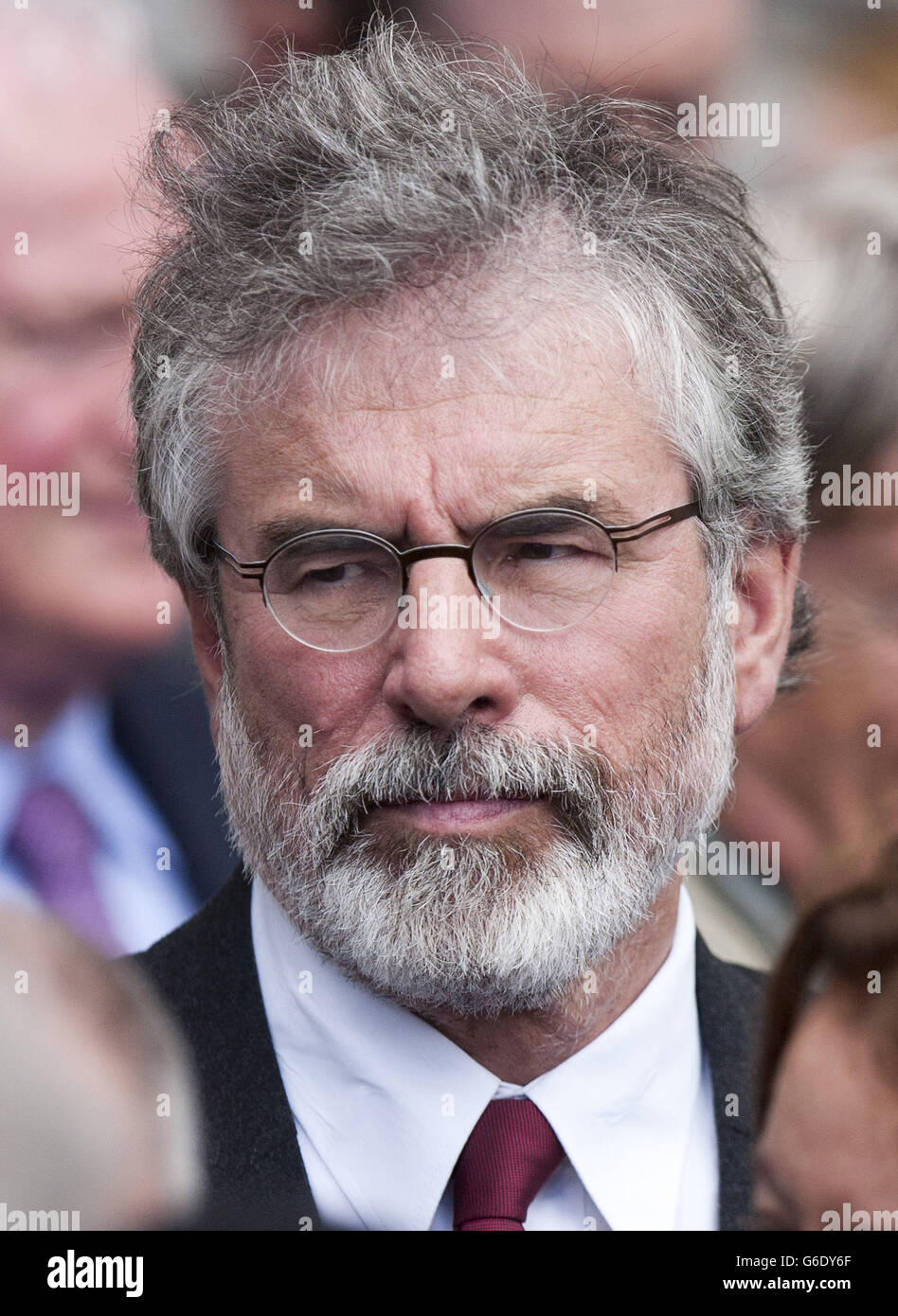 in, Gerry Adams, after the funeral of the Nobel Laureate poet Seamus ...