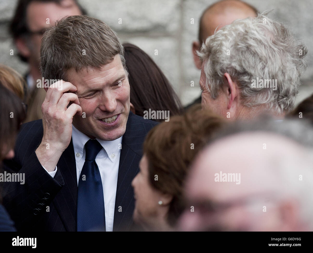 Michael Heaney after the funeral of his father the Nobel Laureate poet ...