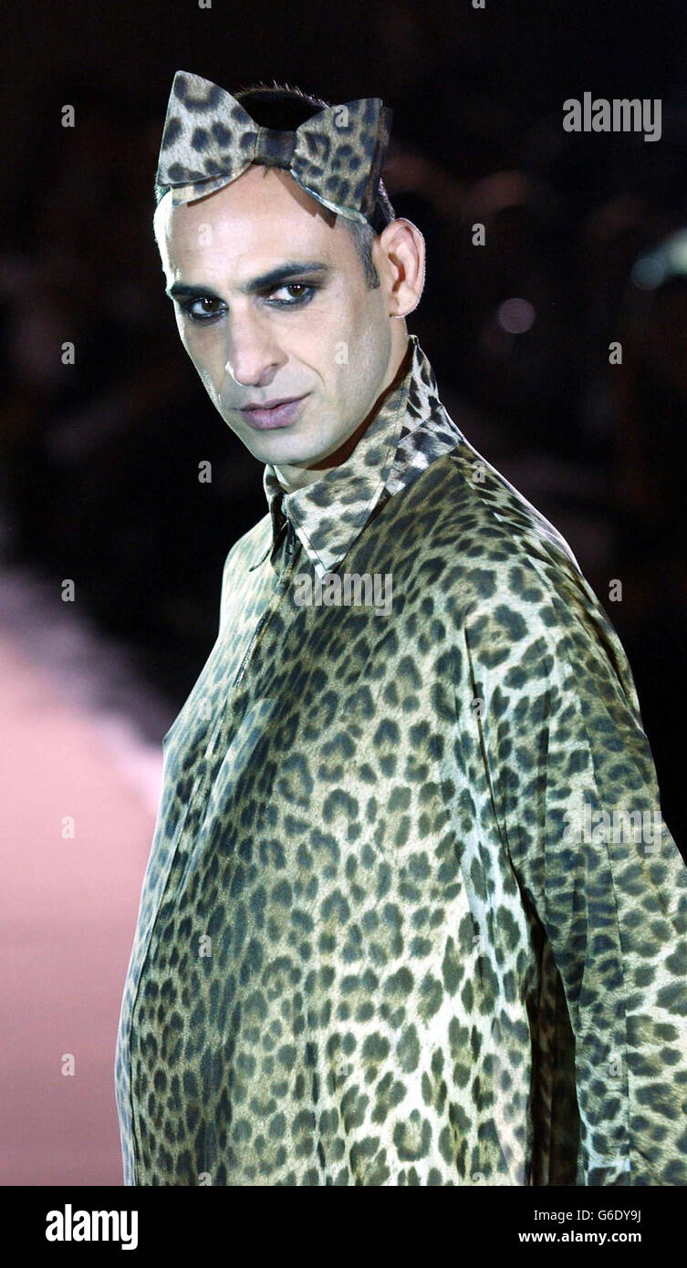Jean Paul Gaultier V&A show. A model wears a design by Jean Paul ...