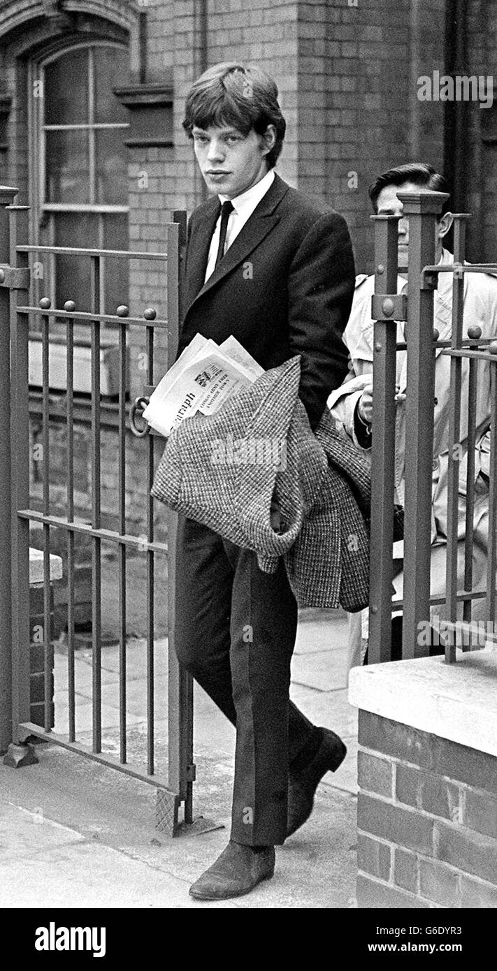 Mick Jagger at Court. Mick Jagger of the Rolling Stones pictured in ...