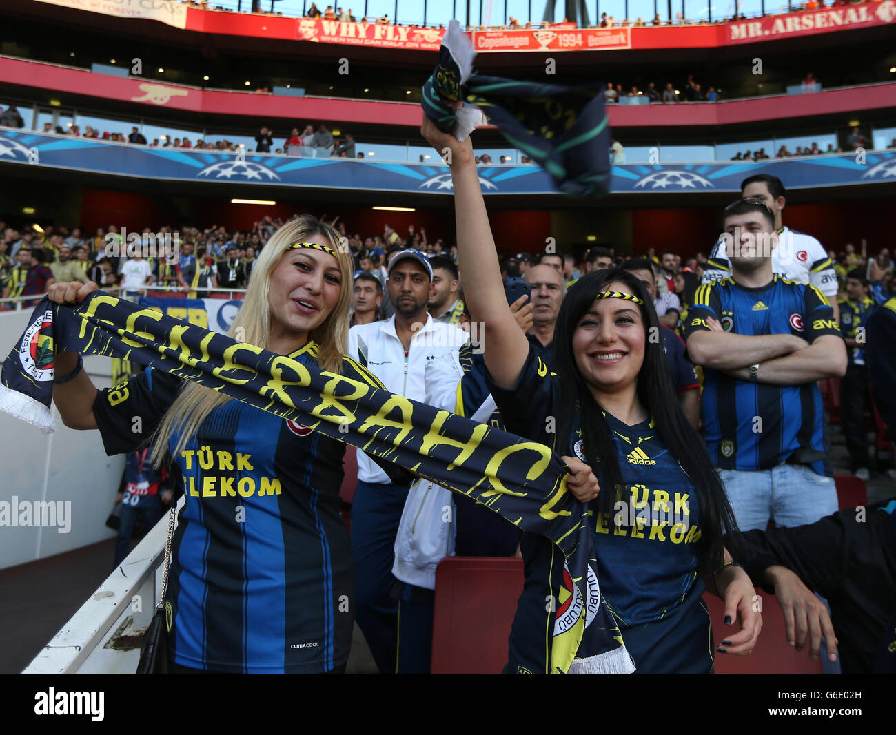 Fenerbahce fans uefa champions league hi-res stock photography and ...